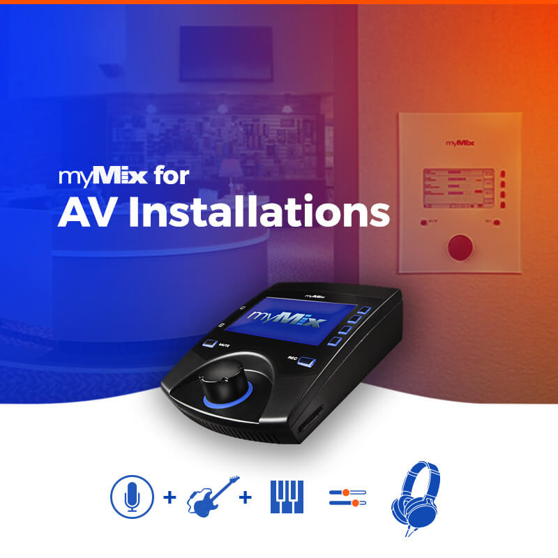 myMix in AV Installations | myMix - The personal monitoring mixer